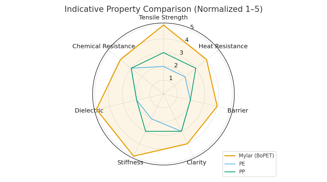 Mylar Properties: Strength, Barrier, Heat, Electrical