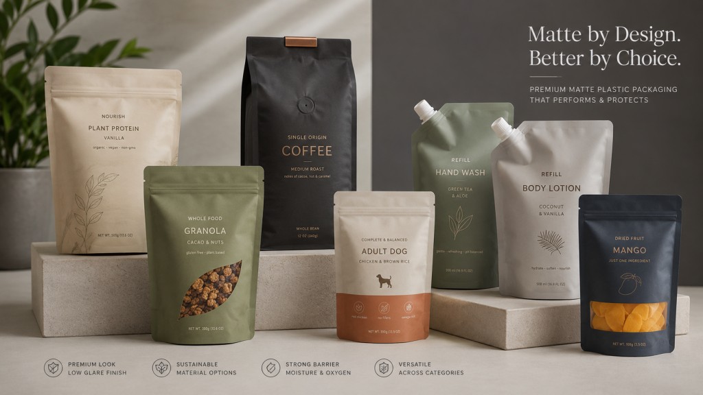 Matte Plastic Packaging: Materials, Uses & Buying Guide - CloudFilm